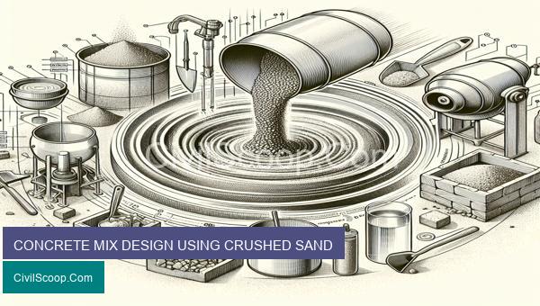 All About CONCRETE MIX DESIGN USING CRUSHED SAND - Civil Scoops