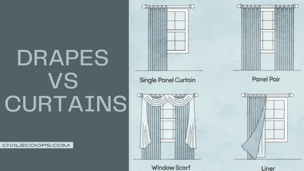 All About of Drapes Vs. Curtains | Difference Between Drapes and Curtains | What Are Drapes ...