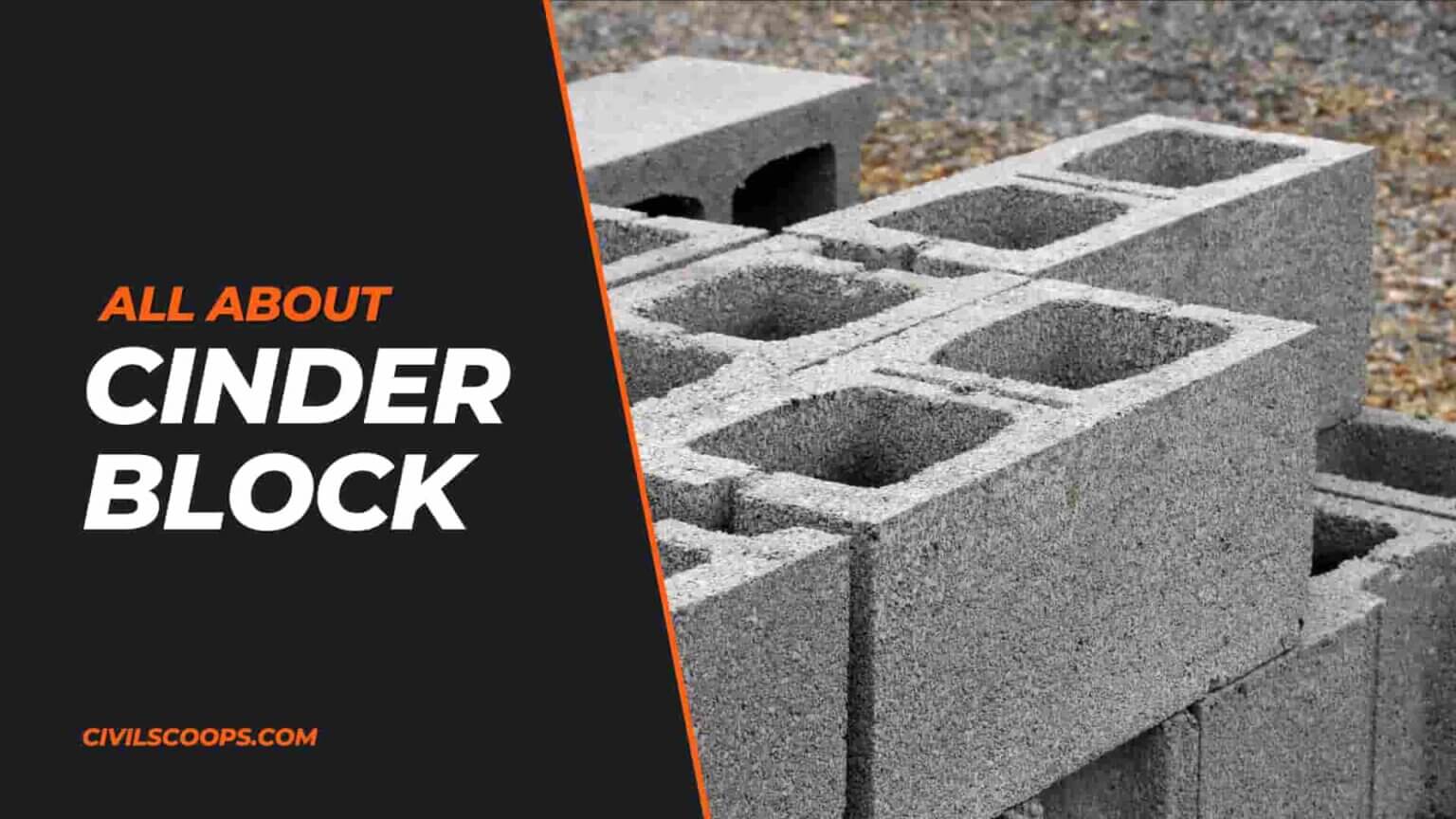 What Is Cinder Block | Cinder Block Properties | Shapes of Cinder ...