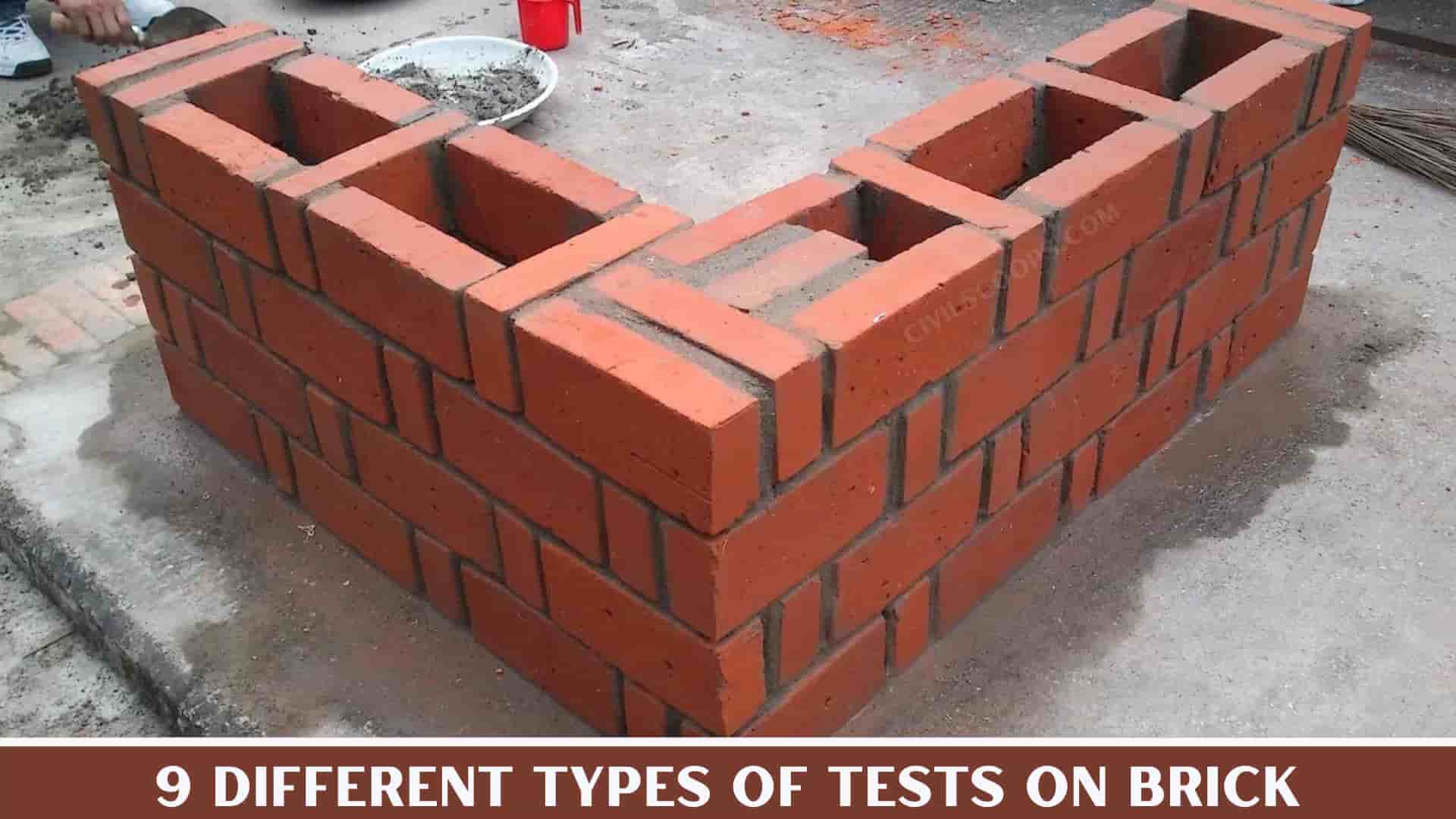9 Different Types Of Tests On Brick Civil Scoops