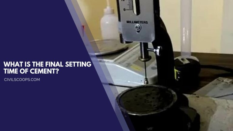 What Is Consistency of Cement | What Is Initial Setting Time of Cement ...