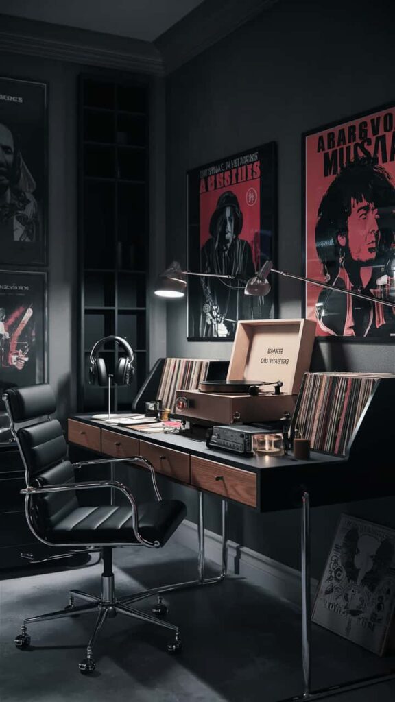 Moody Home Office Ideas: Create a Dark and Dramatic Workspace - Civil ...